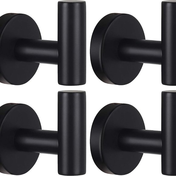 Bath | Towel Hooks Bathroom Coat Robe Hook Heavy Duty Steel Door 4pack ...